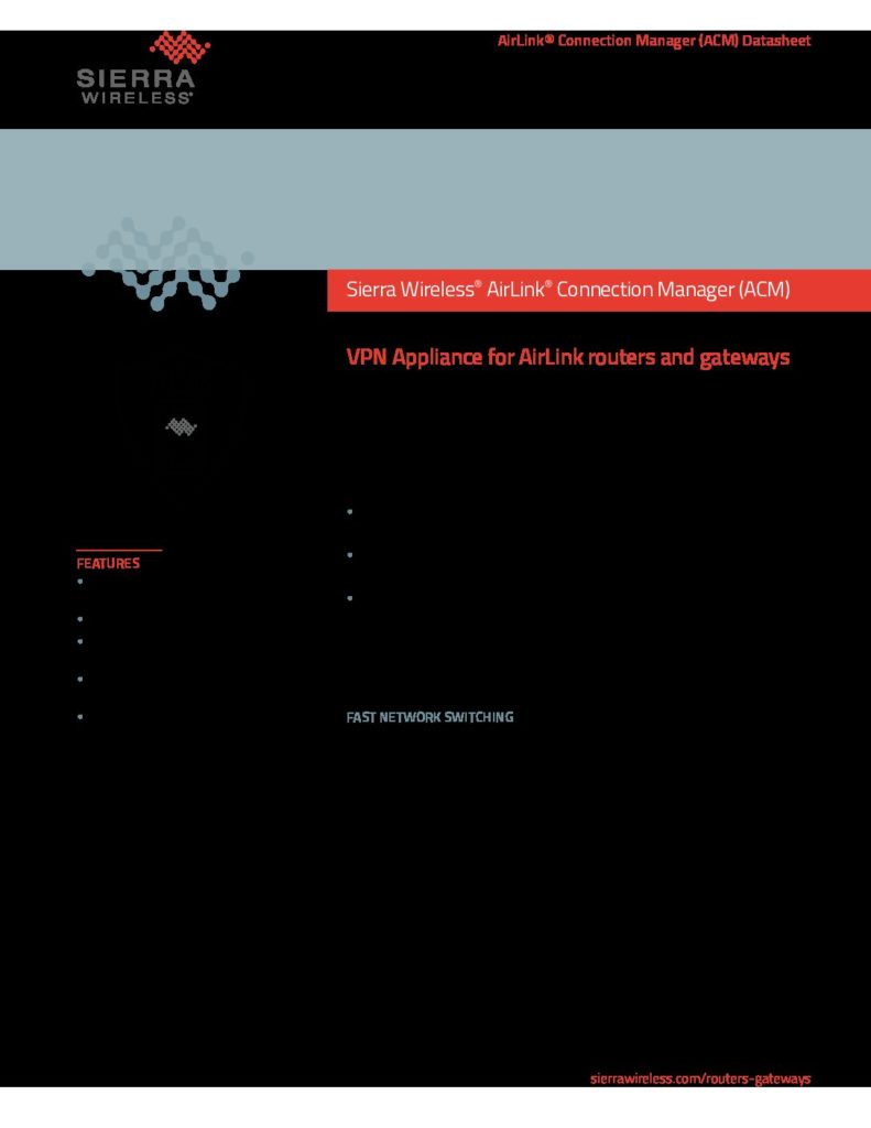 ACM_Datasheet | M2MOne NZ
